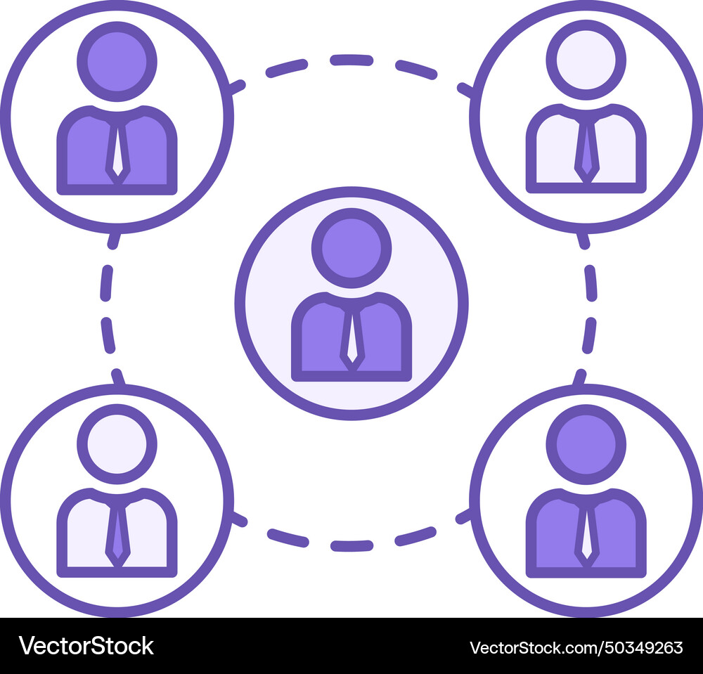 Colored team icon of group people Royalty Free Vector Image