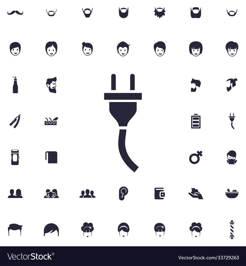 Plug icon Royalty Free Vector Image - VectorStock
