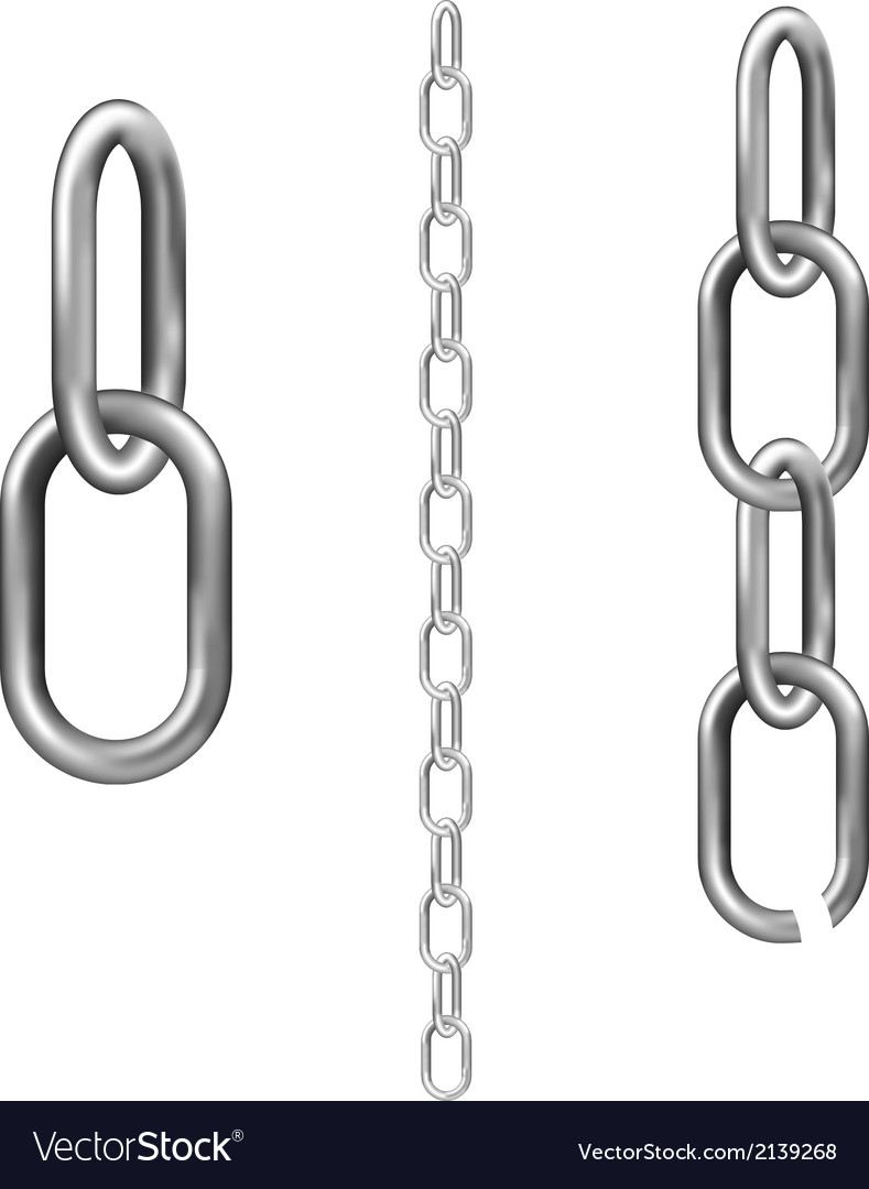 Chain isolated Royalty Free Vector Image - VectorStock