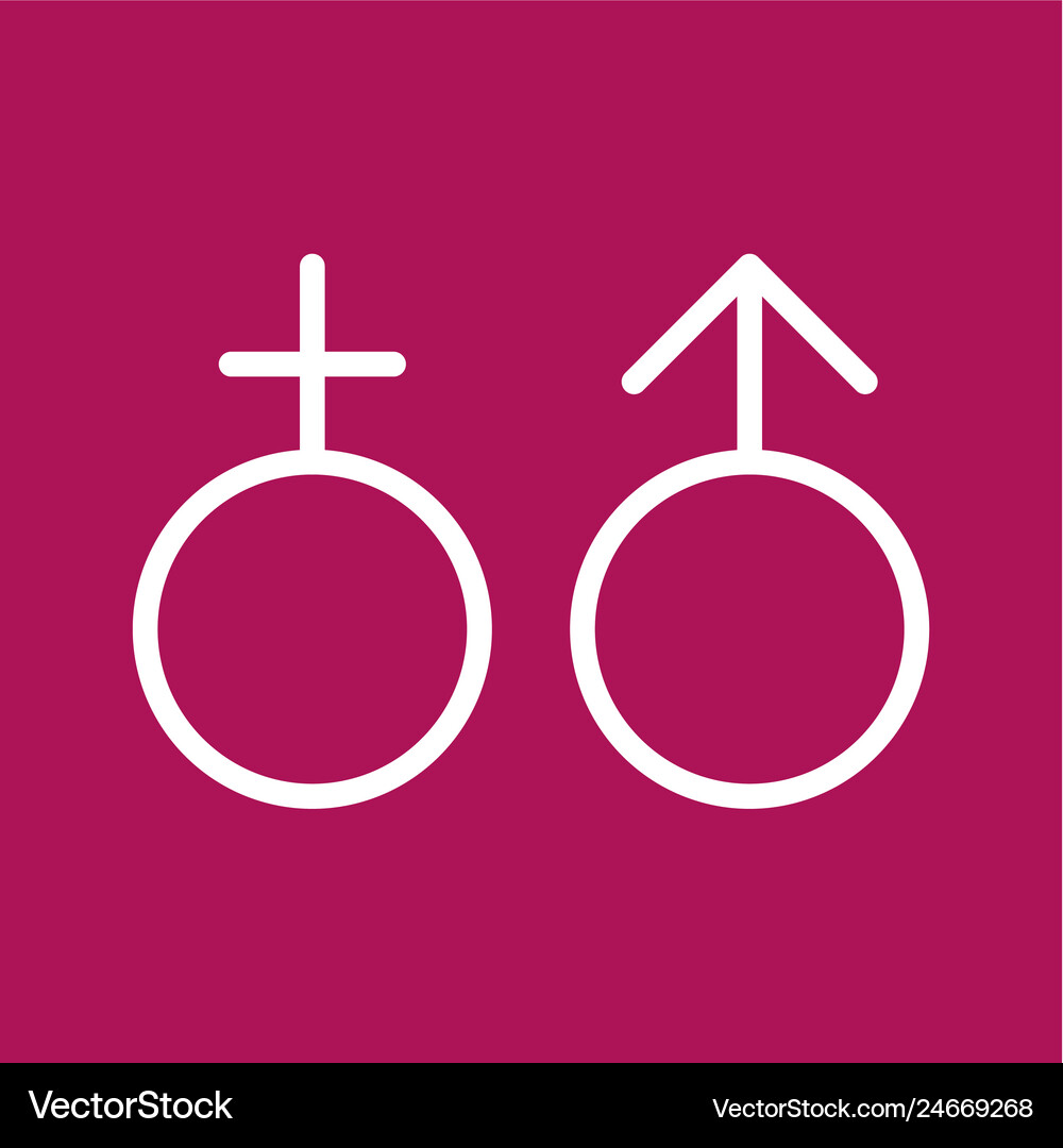 Male and female icon Royalty Free Vector Image