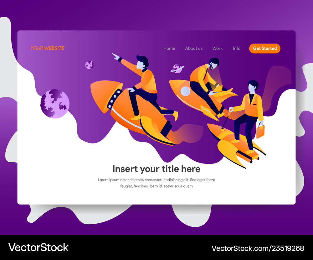 Startup Business Concept Royalty Free Vector Image