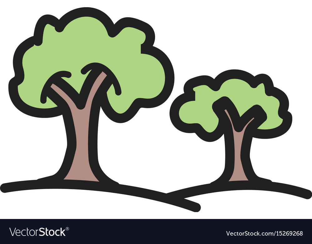 Trees Royalty Free Vector Image - VectorStock