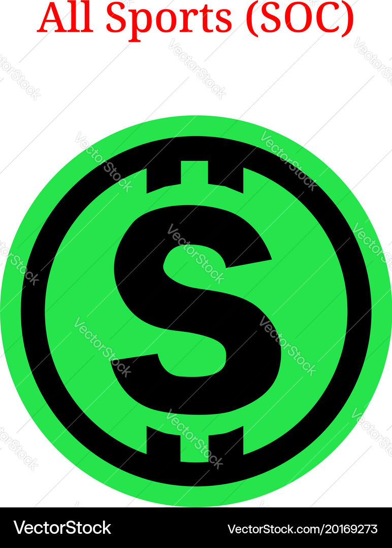 All sports soc logo Royalty Free Vector Image - VectorStock