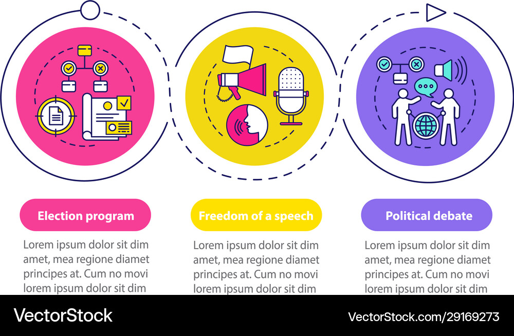 Election day infographic template business Vector Image