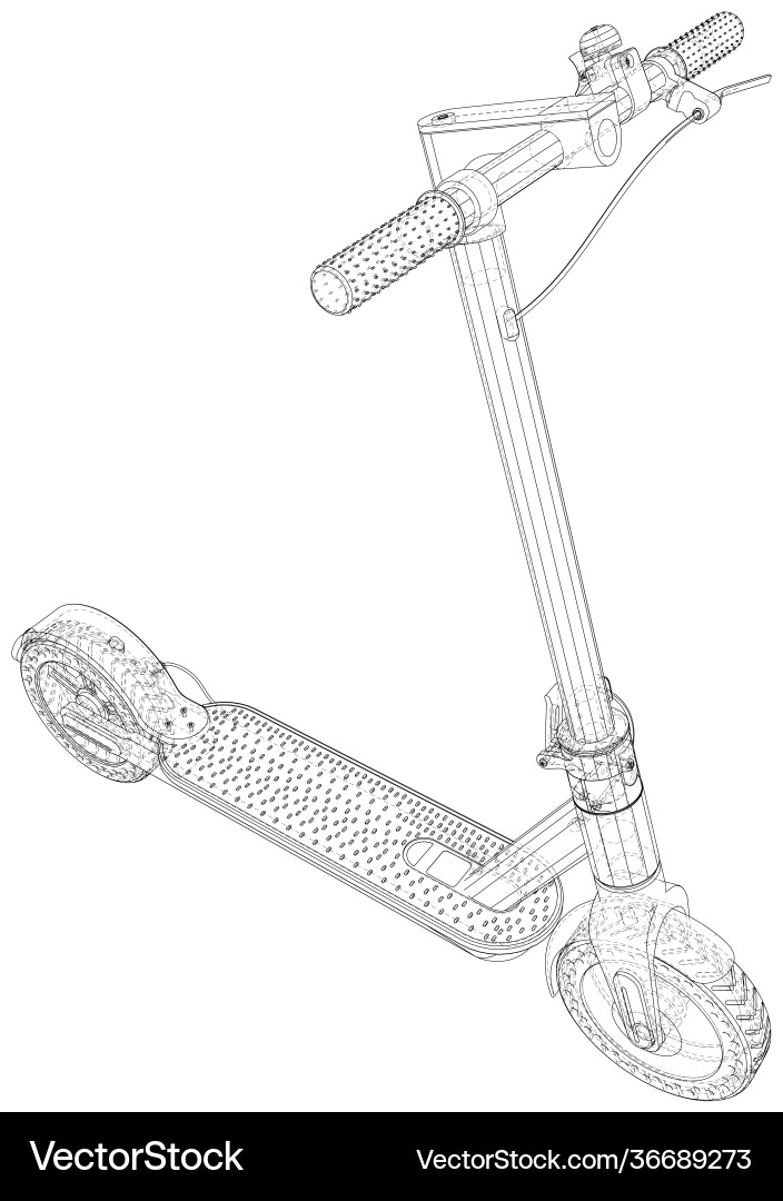Electric scooter eco alternative transport Vector Image