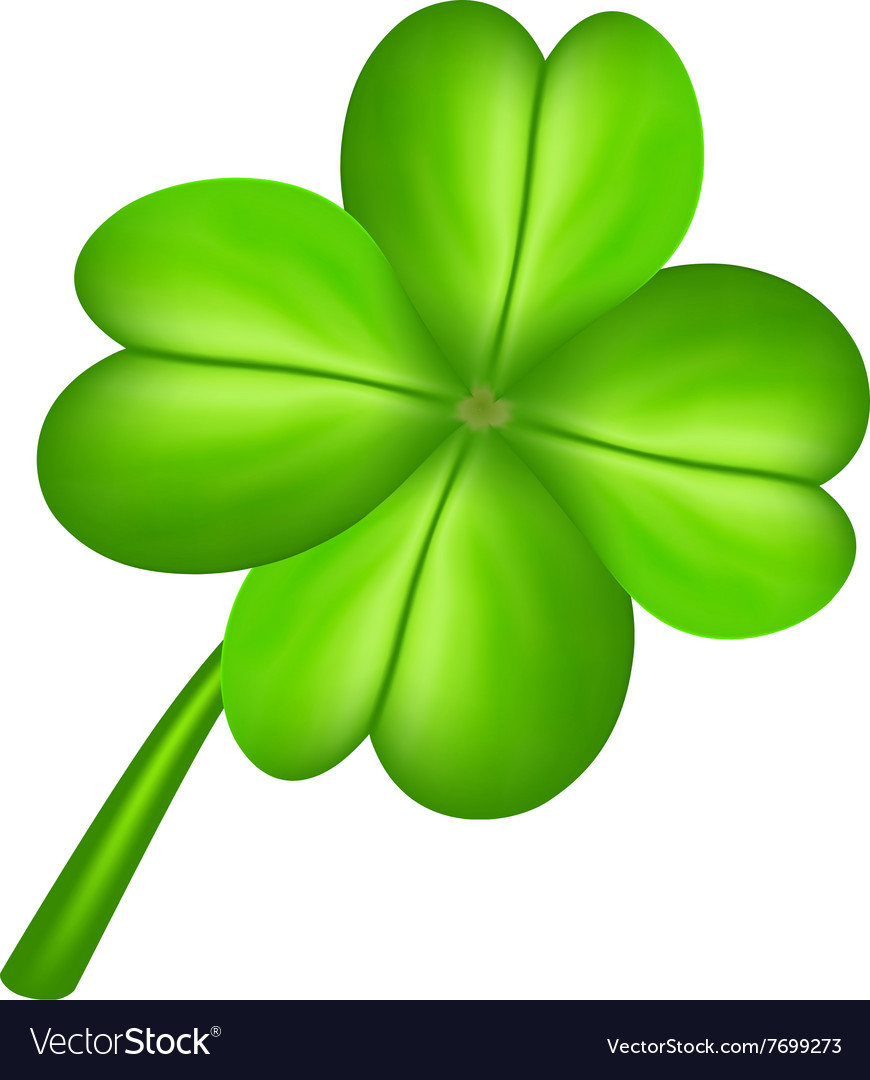 Four leaf clover Royalty Free Vector Image - VectorStock