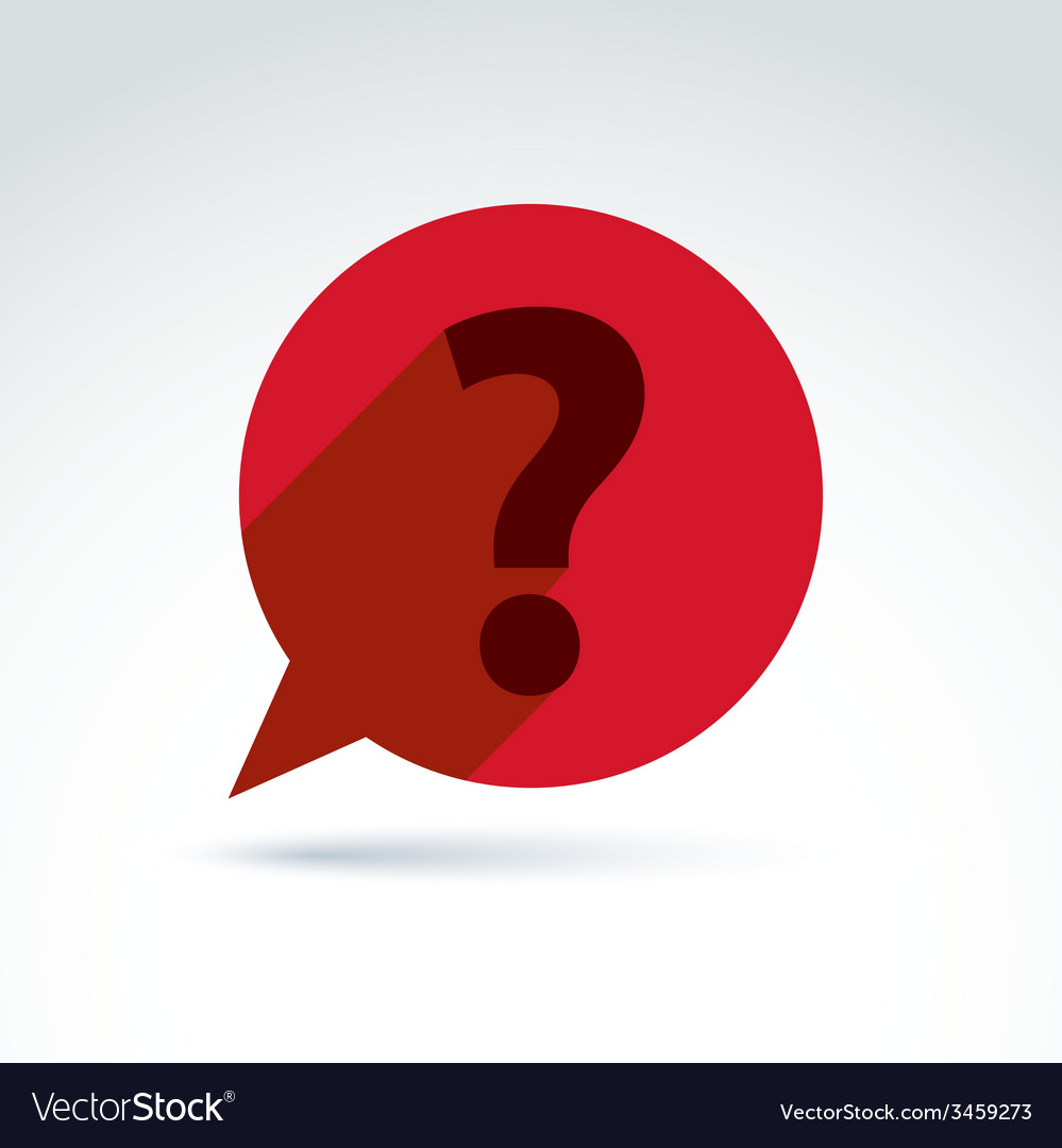 Question Mark Speech Bubble Royalty Free Vector Image