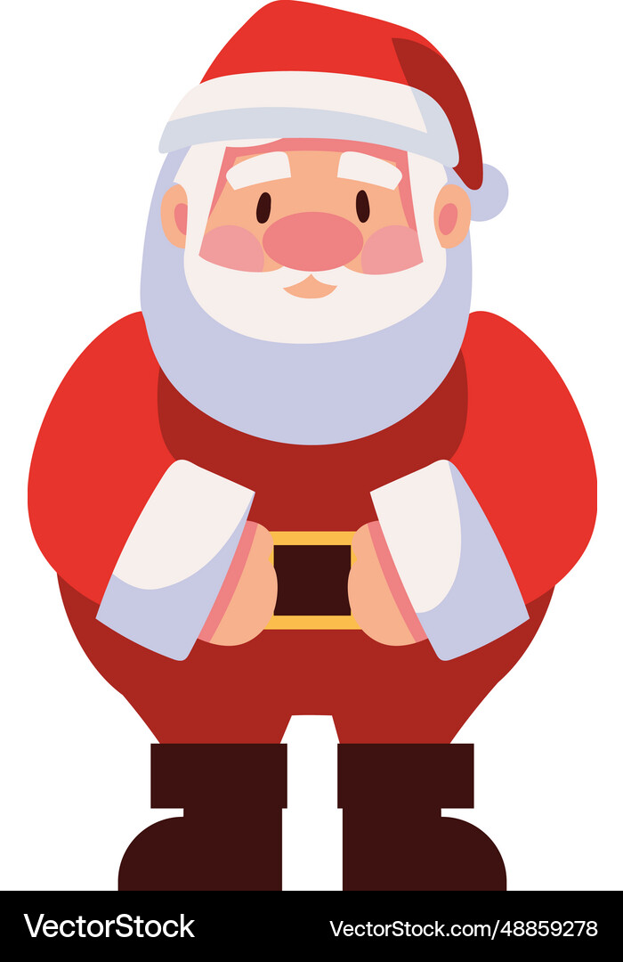 Christmas character santa claus Royalty Free Vector Image