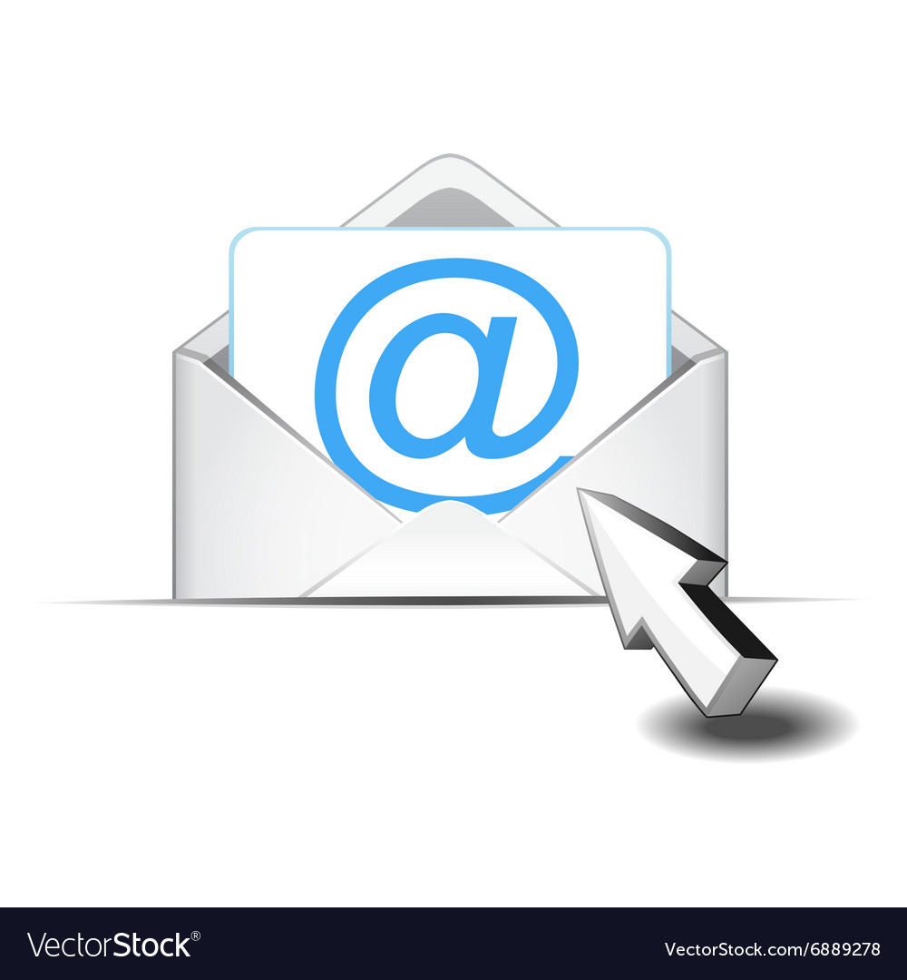 Click e mail Royalty Free Vector Image - VectorStock
