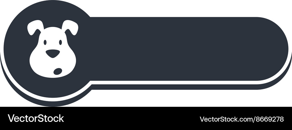 Puppy dog banner template Royalty Free Vector Image