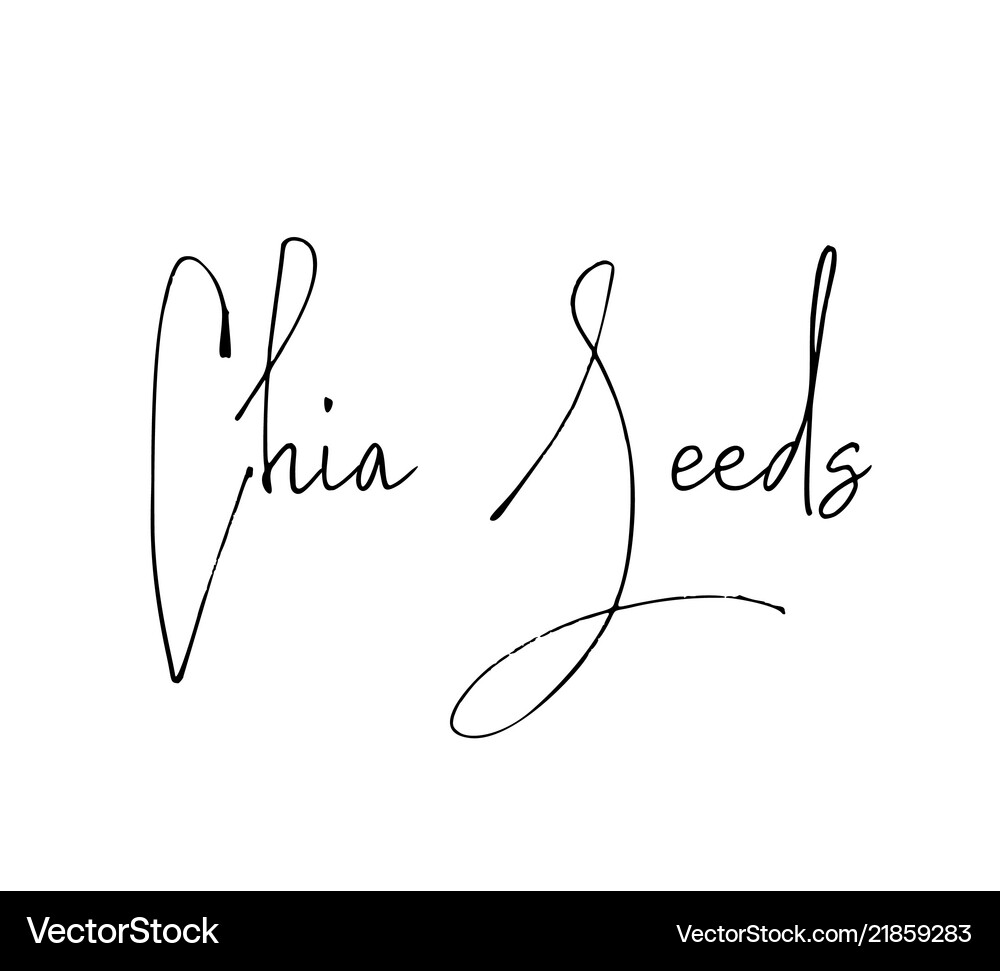 Chia seeds background Royalty Free Vector Image