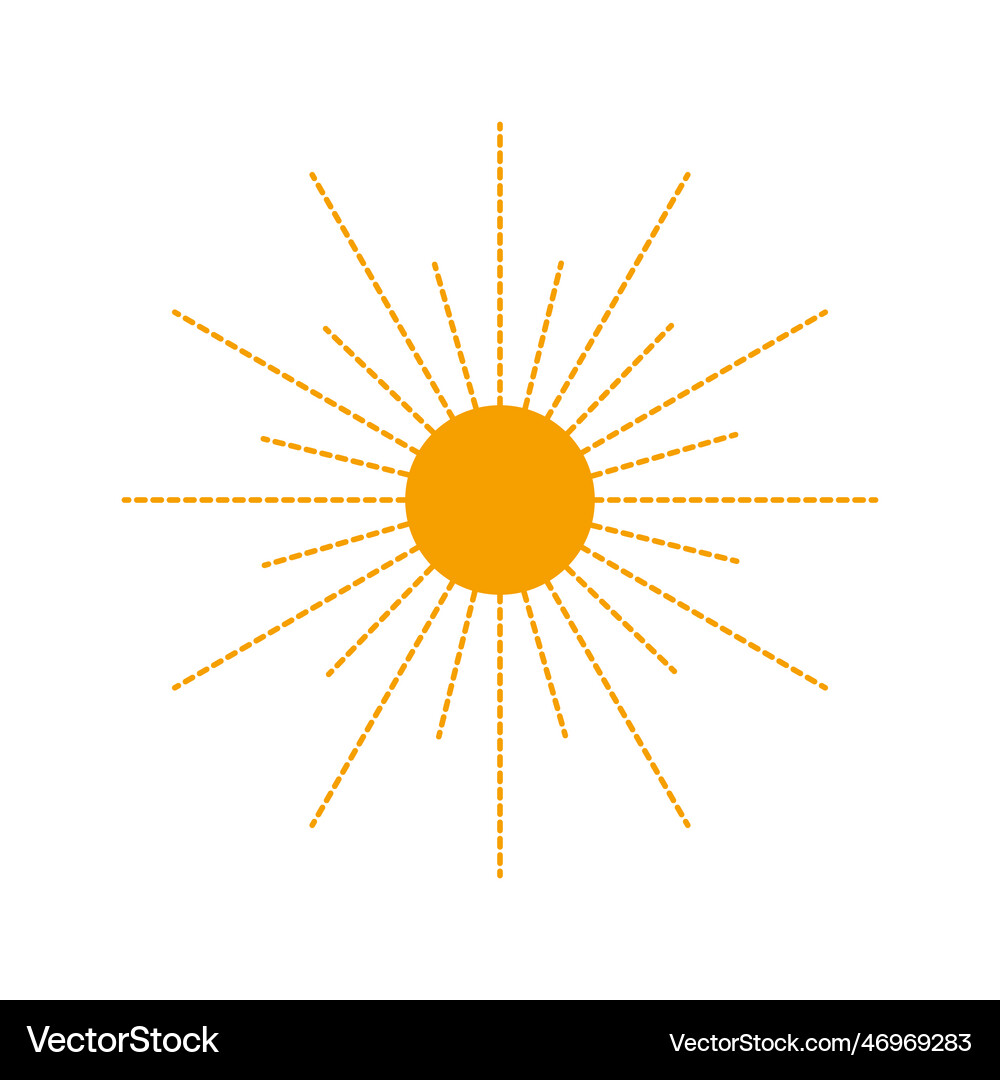 Graphic abstract sun sun symbol astrological Vector Image