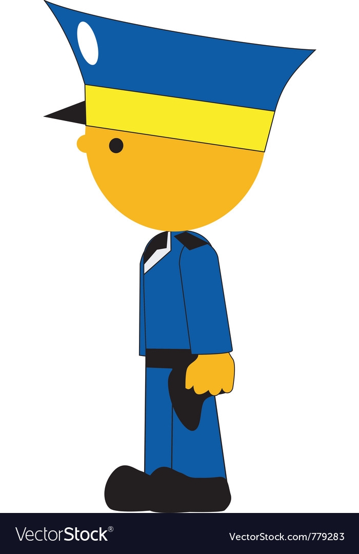 Policeman Royalty Free Vector Image - VectorStock
