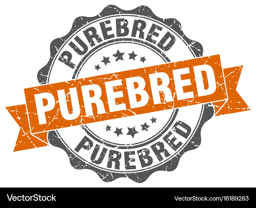 Purebred stamp sign seal Royalty Free Vector Image