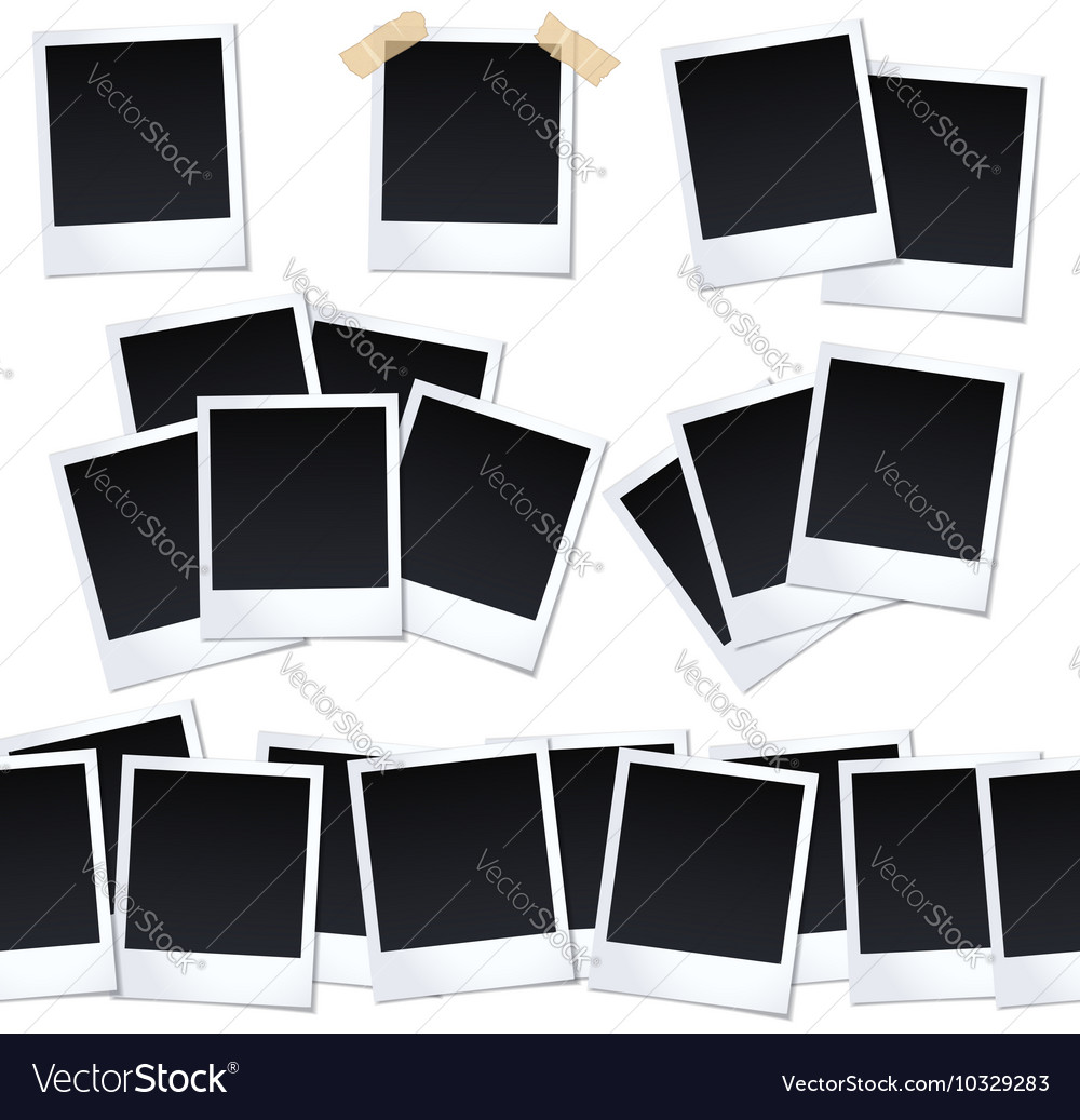 Set photo frames Royalty Free Vector Image - VectorStock
