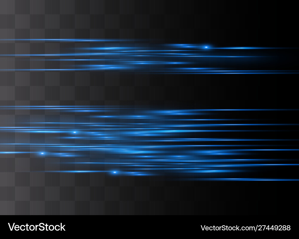 Blue horizontal glare Royalty Free Vector Image