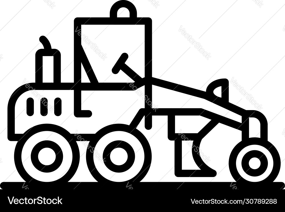 Business grader machine icon outline style Vector Image