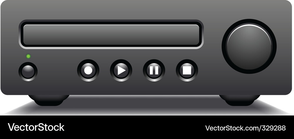 Cd and dvd player Royalty Free Vector Image - VectorStock