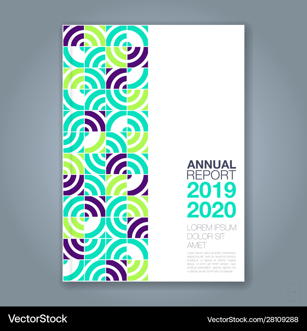 Cover annual report 1276 Royalty Free Vector Image