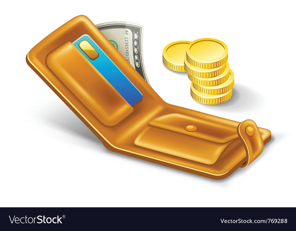 Wallet Royalty Free Vector Image - VectorStock
