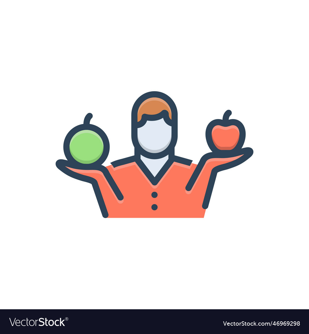 Comparing Royalty Free Vector Image Vectorstock