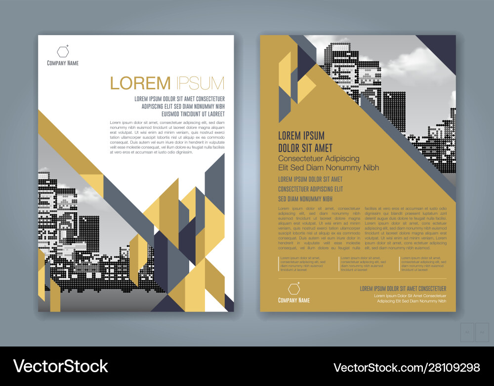 Cover annual report 1285 Royalty Free Vector Image