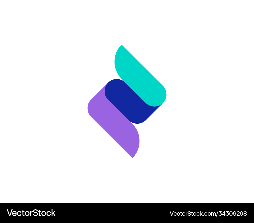 Creative ok like sign logo colorful Royalty Free Vector