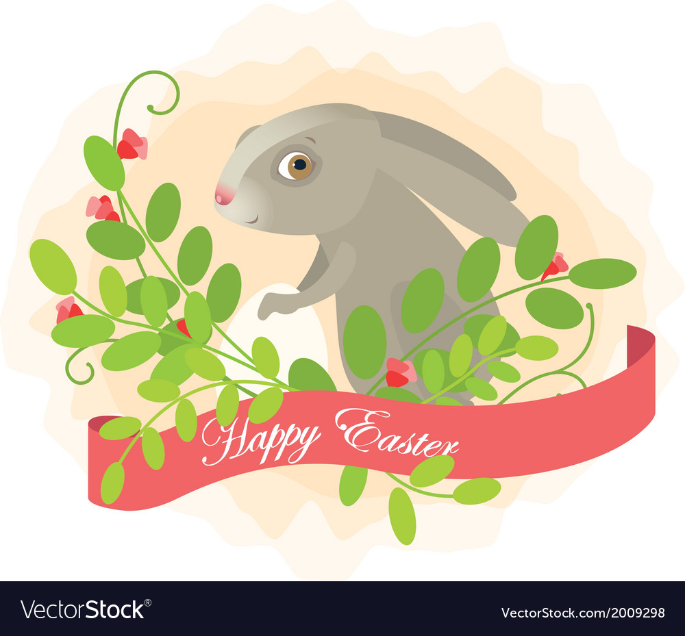 Easter rabbit Royalty Free Vector Image - VectorStock