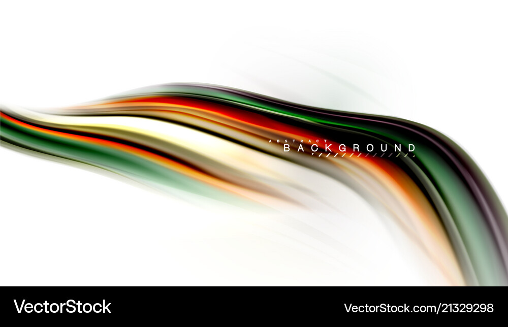 Fluid liquid mixing colors concept on light grey Vector Image