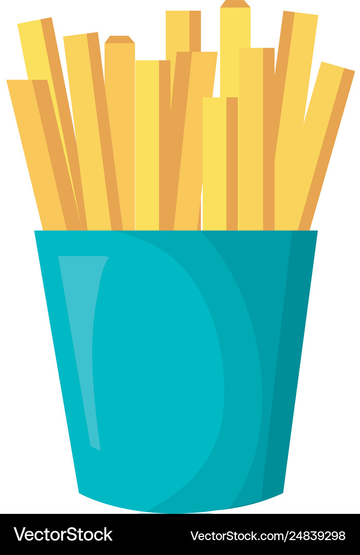 French fries potatoes icon Royalty Free Vector Image