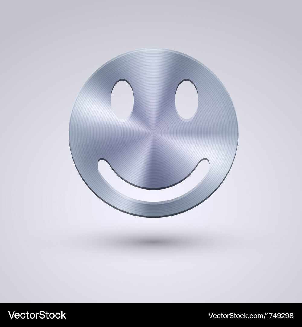 Full metal icon on blue background eps10 Vector Image