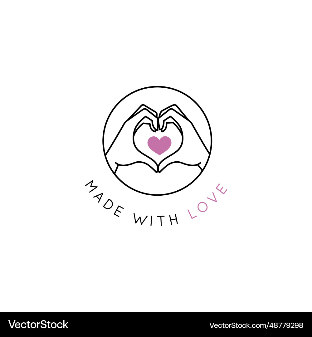 Logo design template and emblem in simple line Vector Image