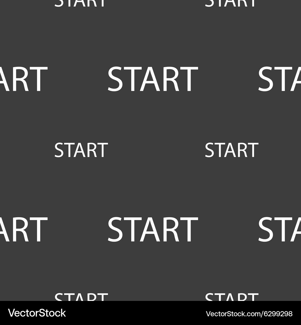 Start engine sign icon seamless pattern on a gray Vector Image