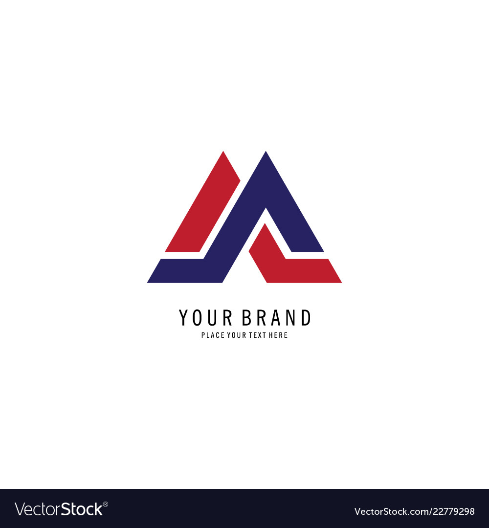 Triangle infinity logo Royalty Free Vector Image