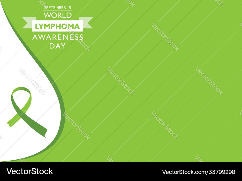 World lymphoma awareness day observed Royalty Free Vector