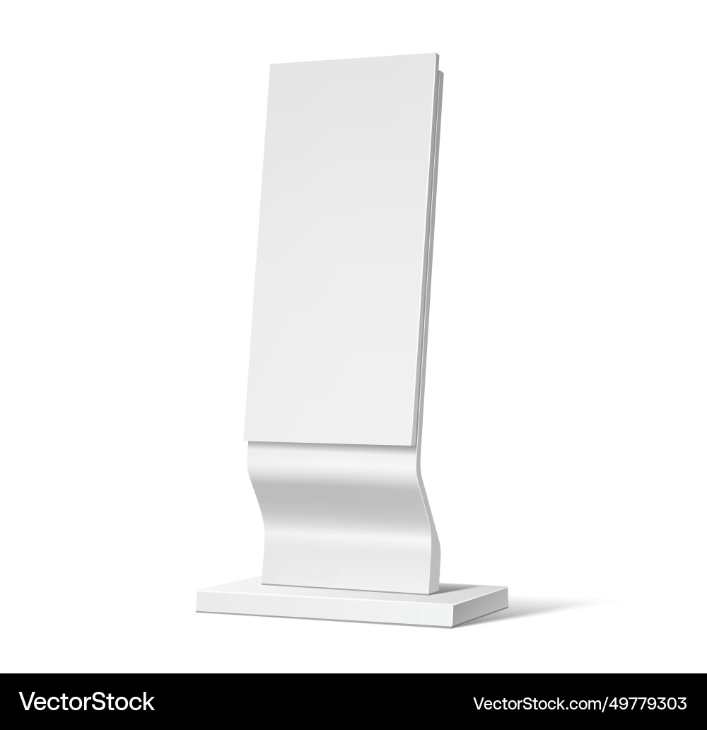 Advertising stand display mockup or ad billboard Vector Image