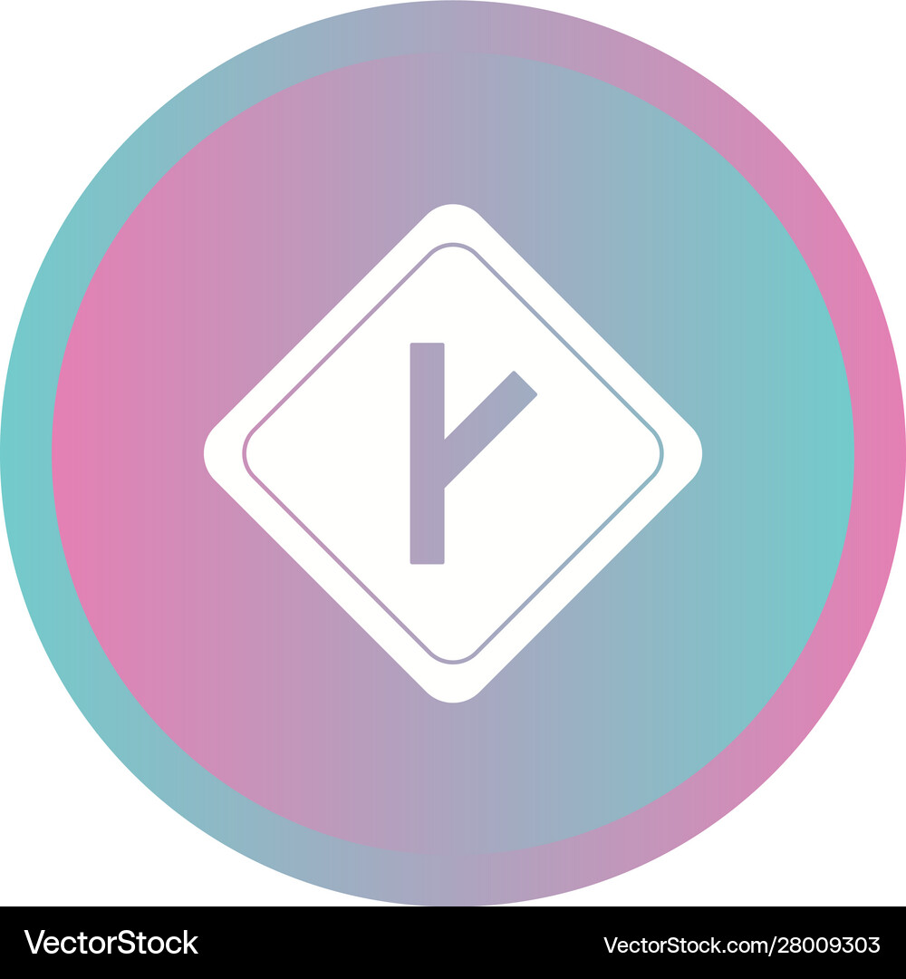 Beautiful link road sign glyph icon Royalty Free Vector