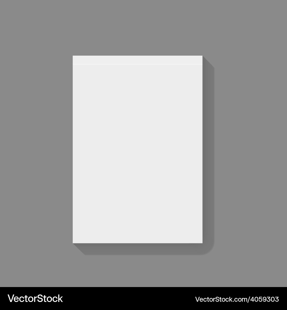 Blank empty magazine album or book Royalty Free Vector Image