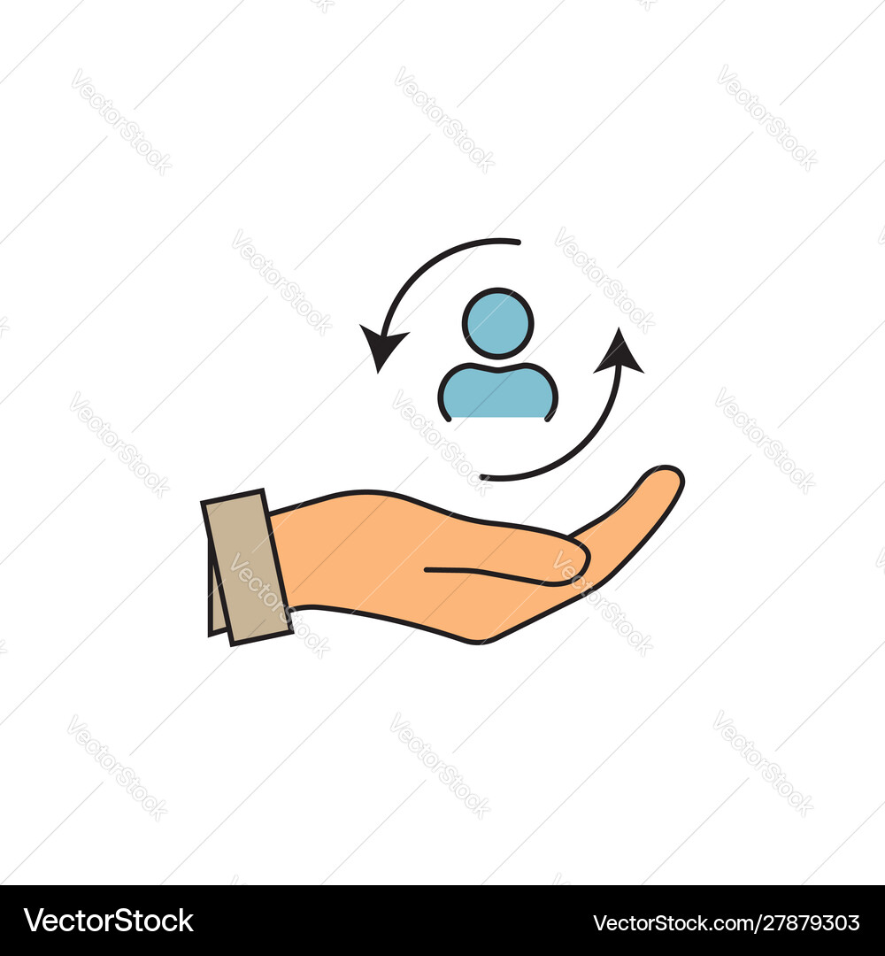 Care customer icon total inclusive service Vector Image