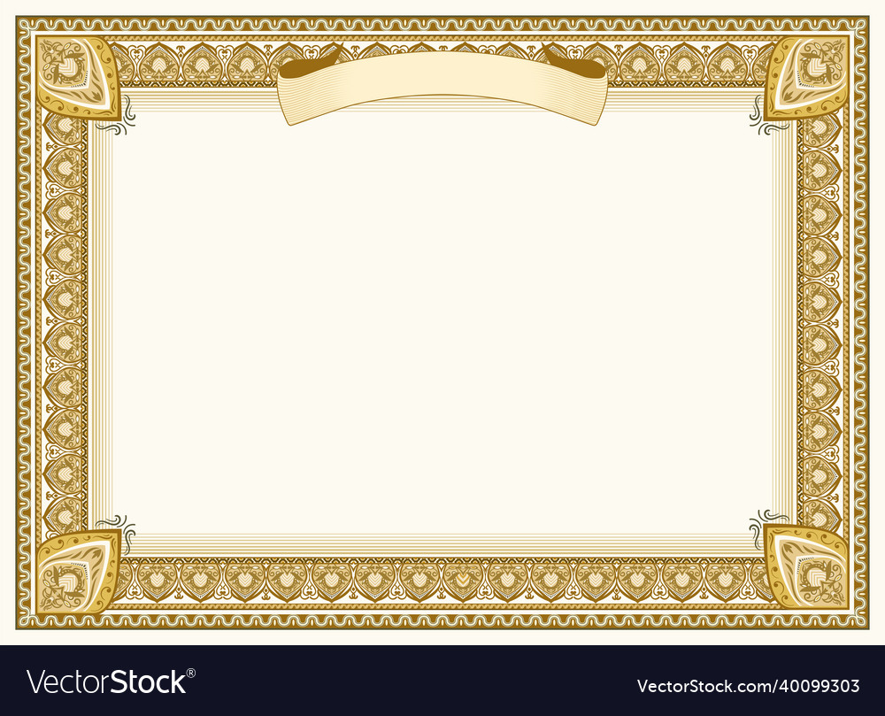 Gold Certificate Border Design Certificate Border 43 OFF