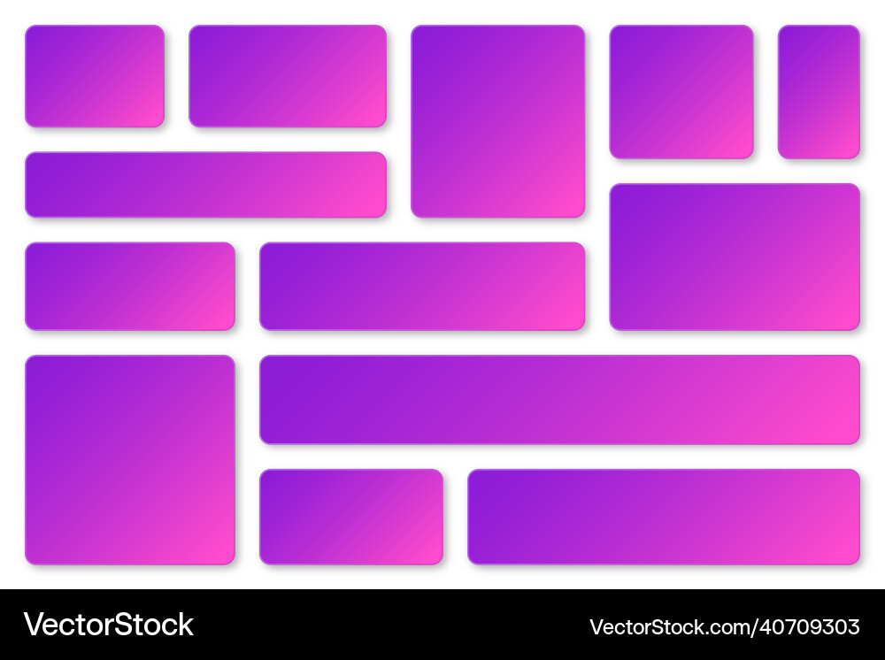 Modern colorful paper banners with violet Vector Image
