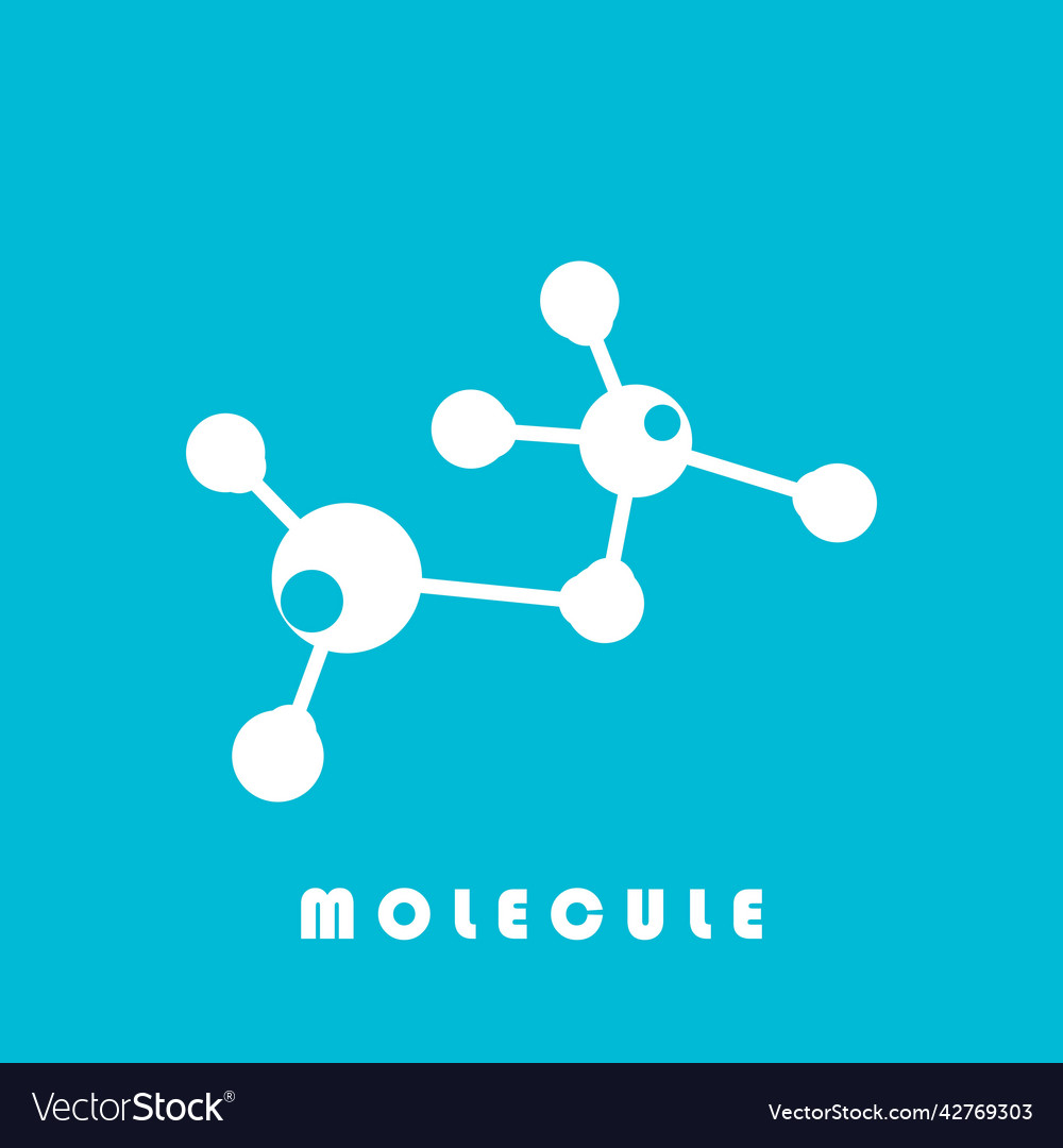 Molecule logo Royalty Free Vector Image - VectorStock