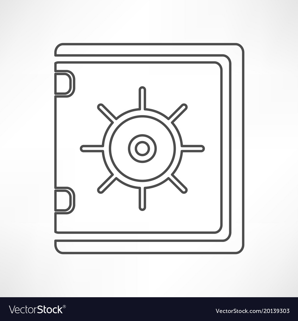 Safe icon Royalty Free Vector Image - VectorStock