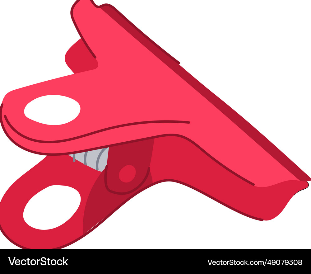 Business binder clip cartoon Royalty Free Vector Image