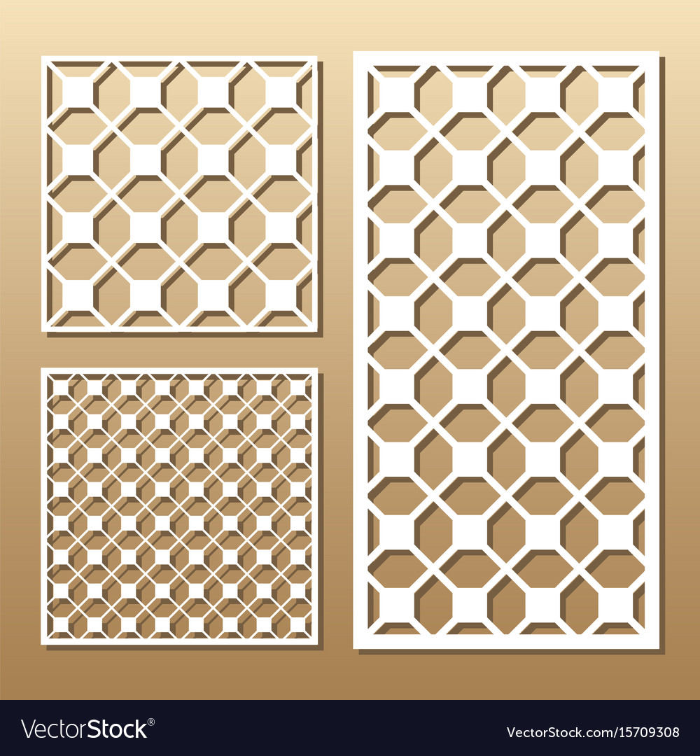 Laser cut panel Royalty Free Vector Image - VectorStock