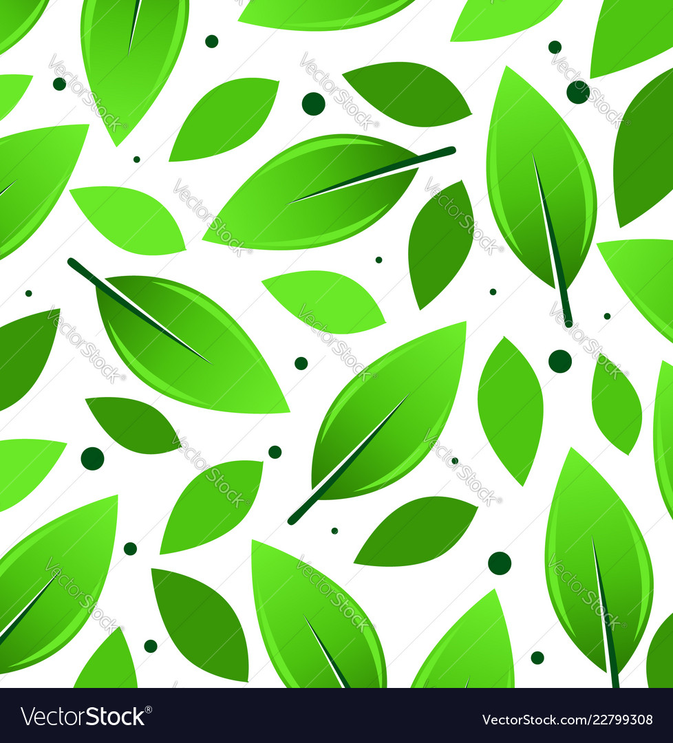 Leaves pattern Royalty Free Vector Image - VectorStock