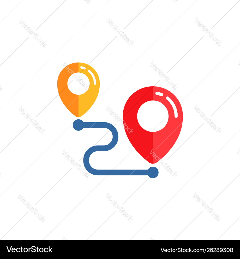 Pin location directions icon design map sign Vector Image