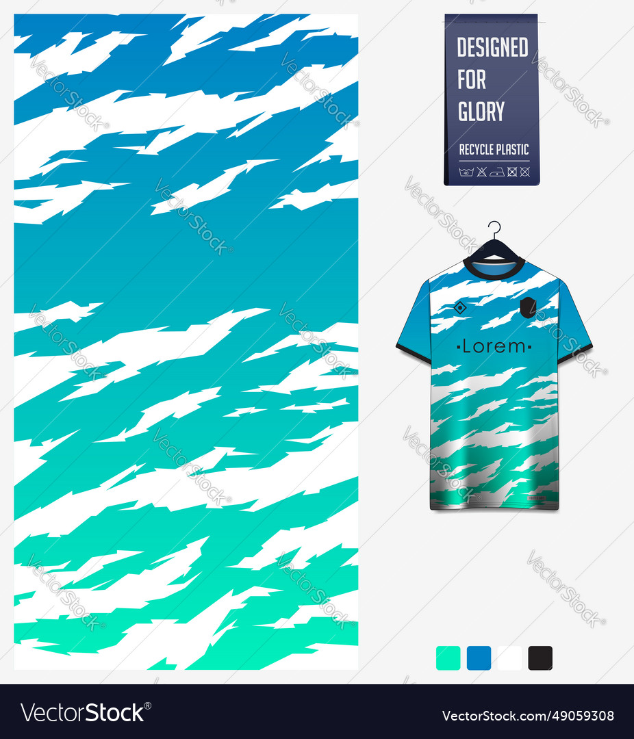 Soccer jersey pattern design abstract pattern Vector Image