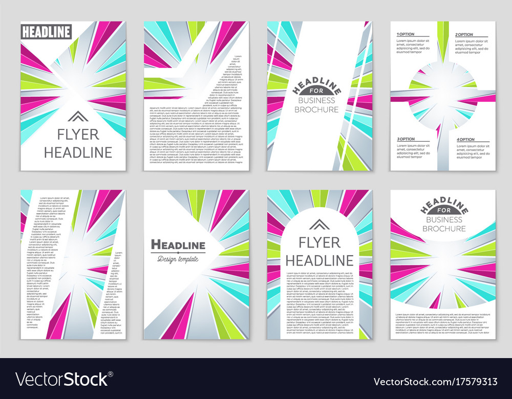 Abstract layout background set for art Royalty Free Vector