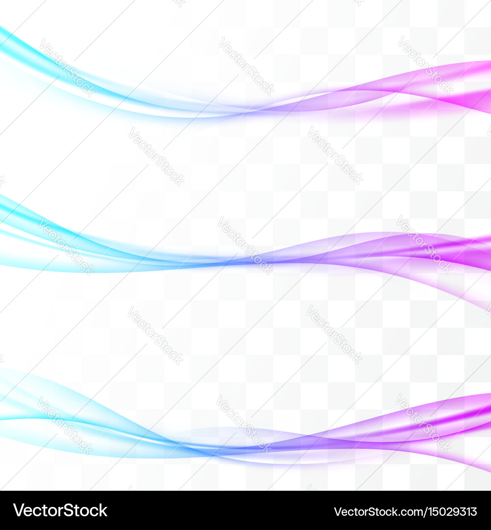 Beautiful abstract satin swoosh wave lines Vector Image